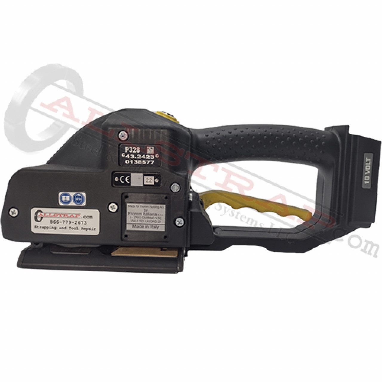 Fromm P328 battery powered tool for plastic strapping