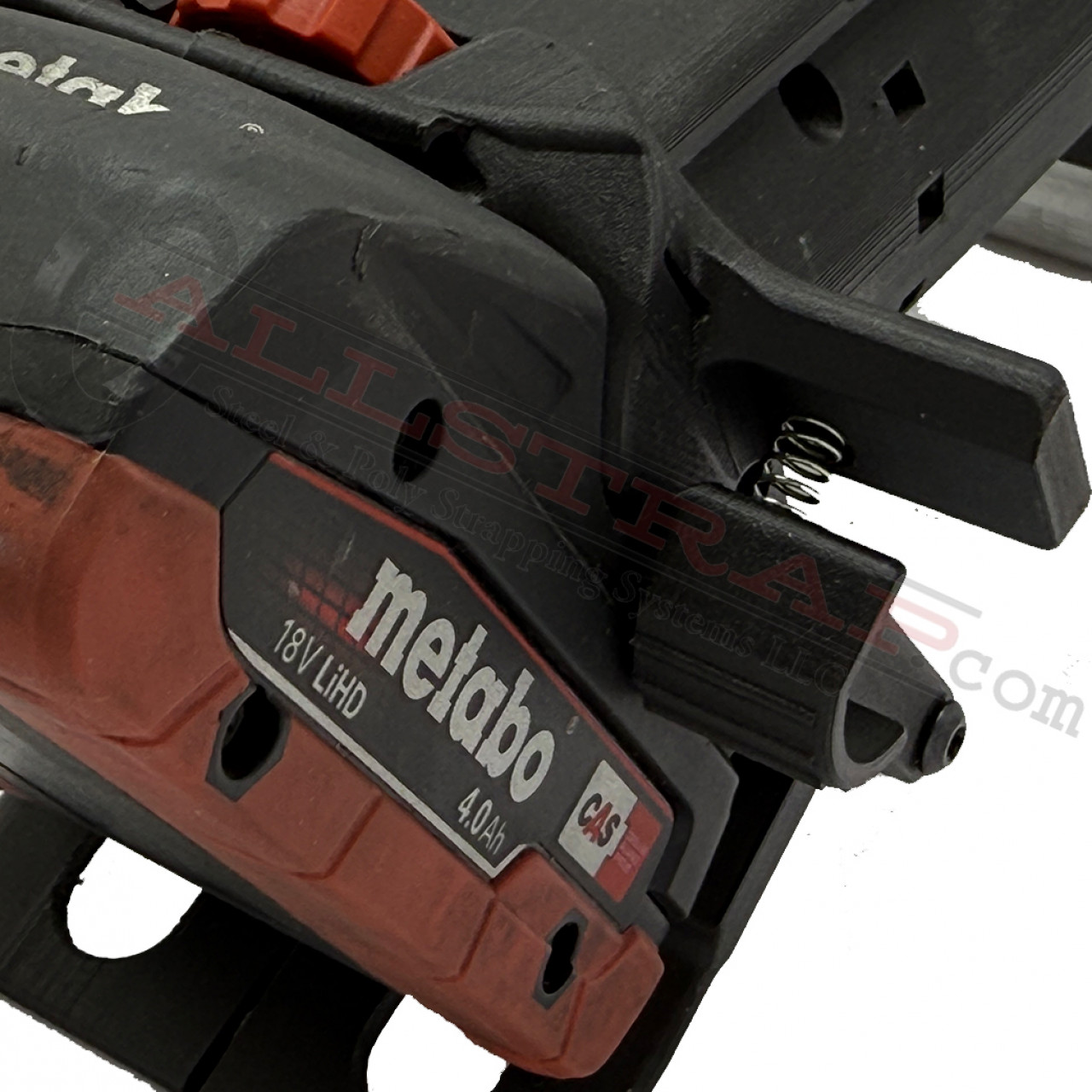 Battery powered 2" steel strapping tensioner